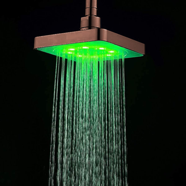 Bathselect Rain Fixed Shower Head 1 8 Gpm Gpm With Temperature Based